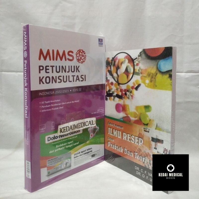 Jual PAKET 2 BUKU FARMASI MIMS KONSULTASI 2022-2023 EDISI 22 & ILMU RESEP VANDUIN TERMURAH ...