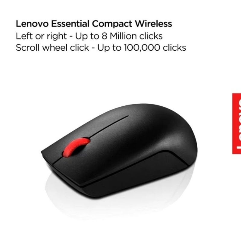 Jual Lenovo Essential Compact Wireless Mouse L300 4Y50R20864 Optical ...