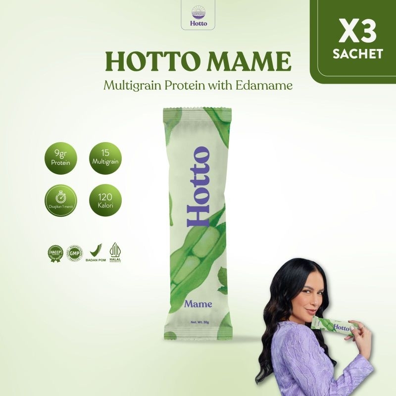 Jual 3 SACHET HOTTO MAME (Hotto Multigrain with Edamame) | Shopee Indonesia