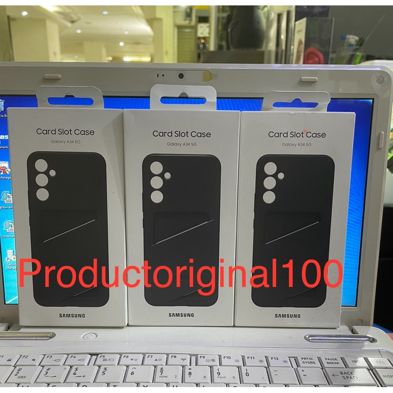 Jual Samsung Galaxy A34 5G Card Slot Case - Black | Shopee Indonesia