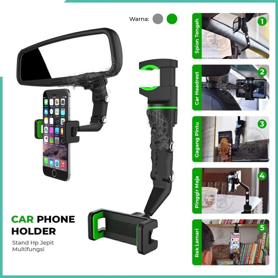 Jual Holder HP Jepit Spion Tengah Mobil Universal | Shopee Indonesia