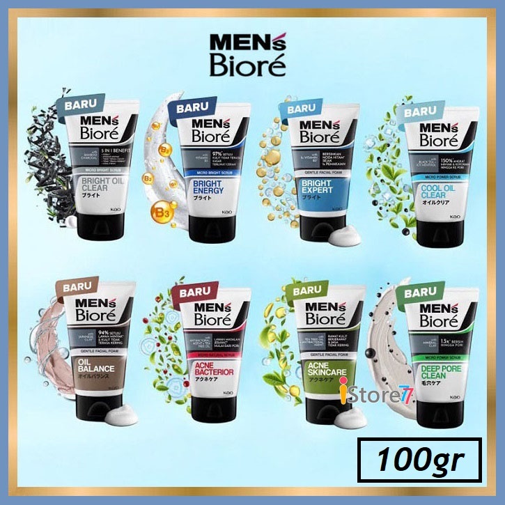 Jual BIORE MEN FACIAL FOAM 100 ML | Shopee Indonesia