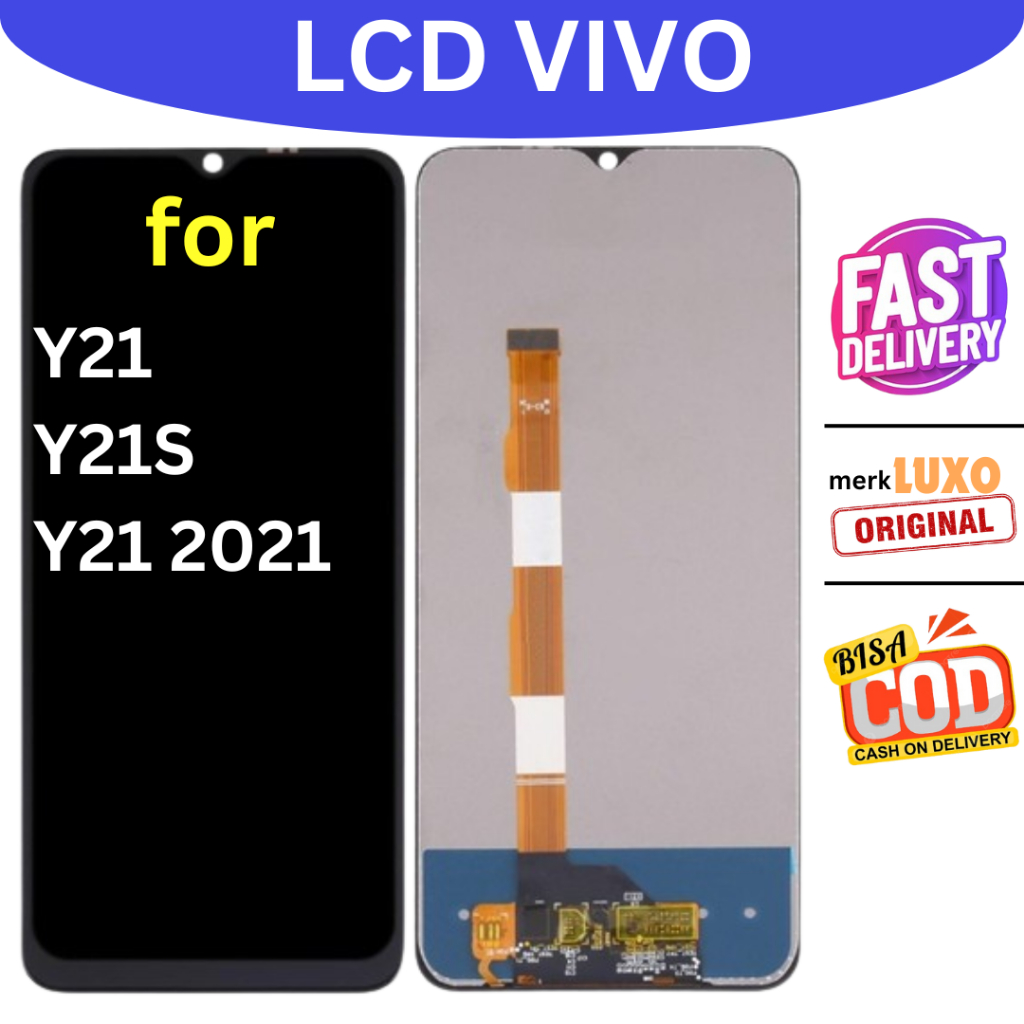 Jual LCD VIVO Y21/Y21S/Y21 2021 FULLSET TOUCHSCREEN GARANSI IMPORT ...
