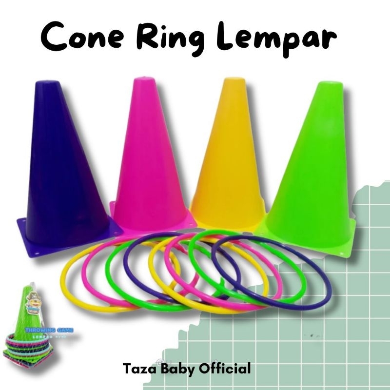 Jual Cone Ring Throw Toys / Mainan Anak Lempar Cincin Kerucut Rintangan ...