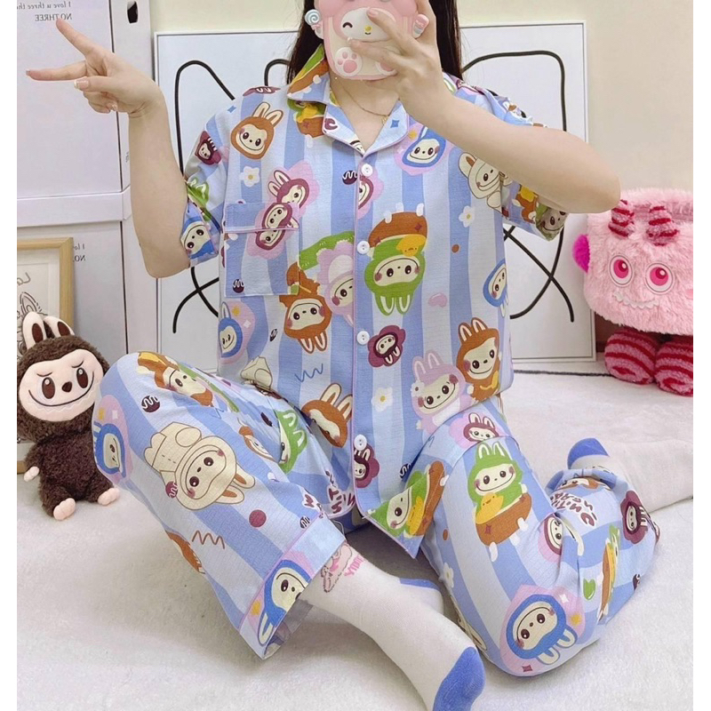 Jual PIYAMA BKK LONG PANTS DECEMBER READY STOCK LABUBU | Shopee Indonesia