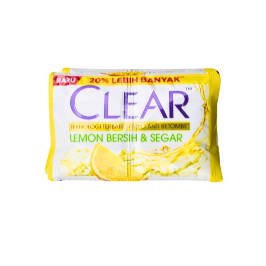 Jual Clear Shampo Lemon Bersih & Segar Anti Ketombe Sachet 9 ml ...