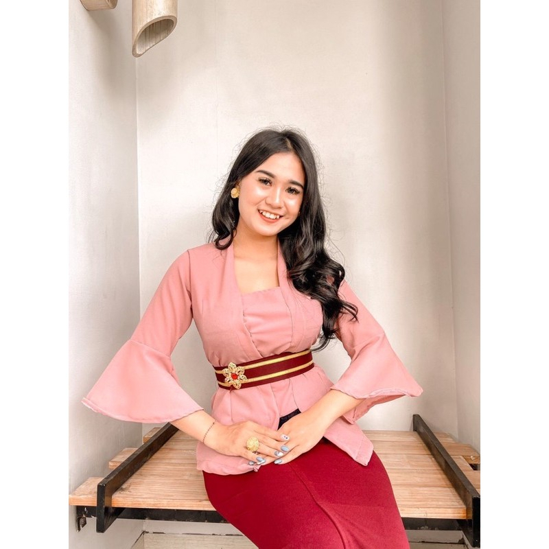 Jual PROMO Kebaya bali Polos sofia bed kutu baru tangan panjang KGK | Shopee Indonesia