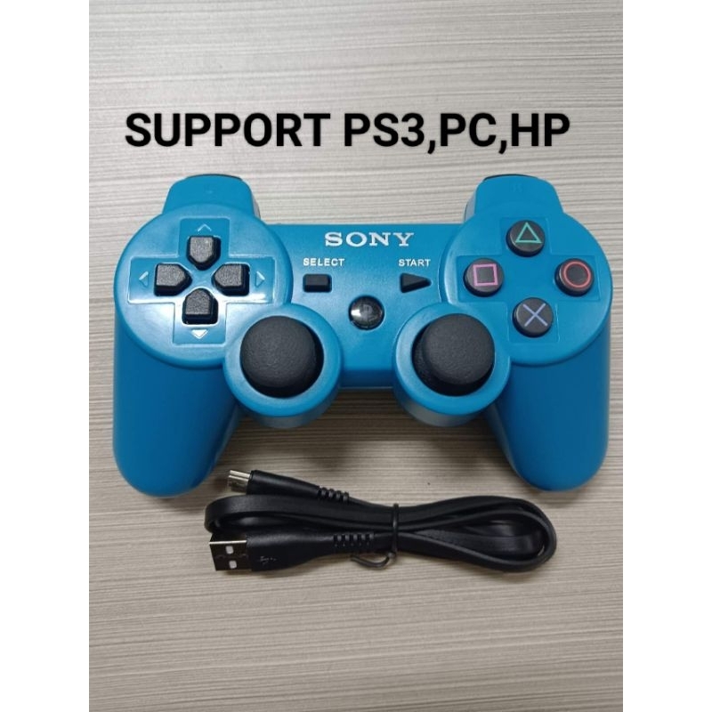 Jual STIK PS3 WIRELESS OP ORI PABRIK WARNA BIRU TOSCA | Shopee Indonesia