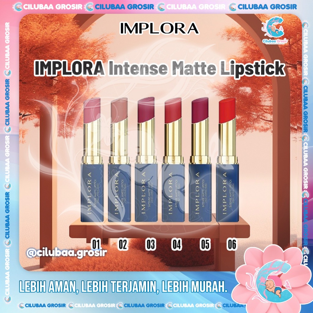 Jual IMPLORA Intense Matte Lipstick Long Lasting Finish Original BPOM ...