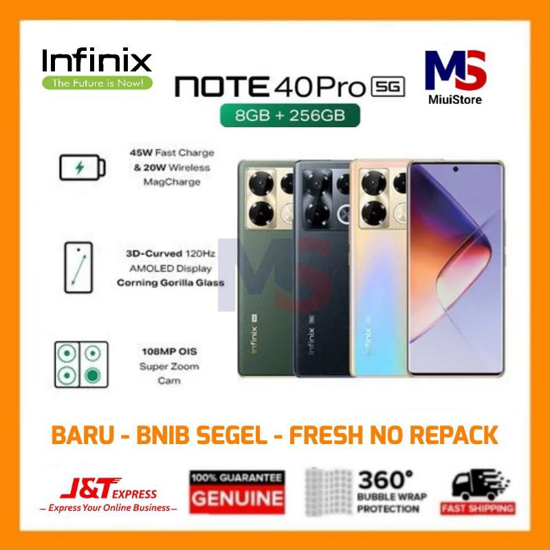 Jual Infinix Note 40 Pro 5G 8+256GB [+8GB Extended RAM] Garansi Resmi 1 Tahun | Shopee Indonesia