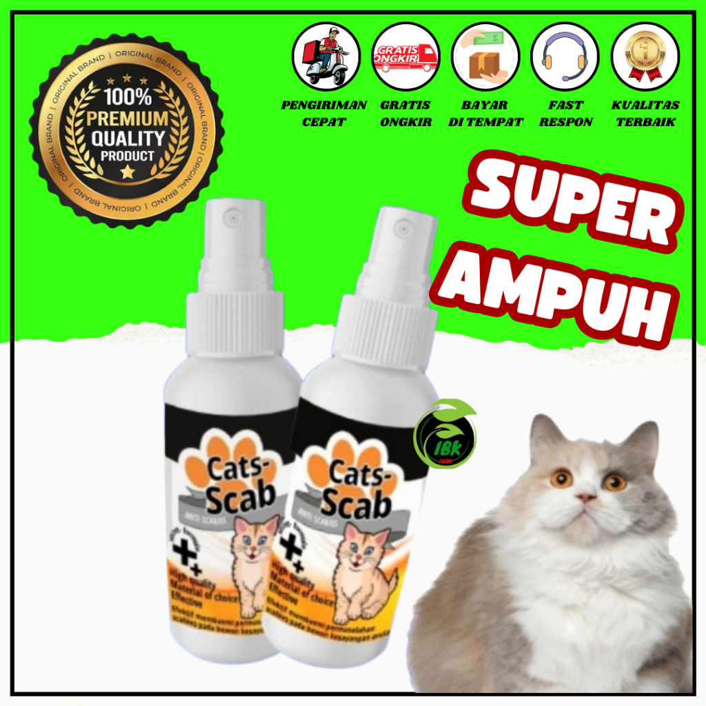 Jual Obat Jamur Kucing CATS SCAB Scabies Demodex Impetigo Jamur Kutu ...