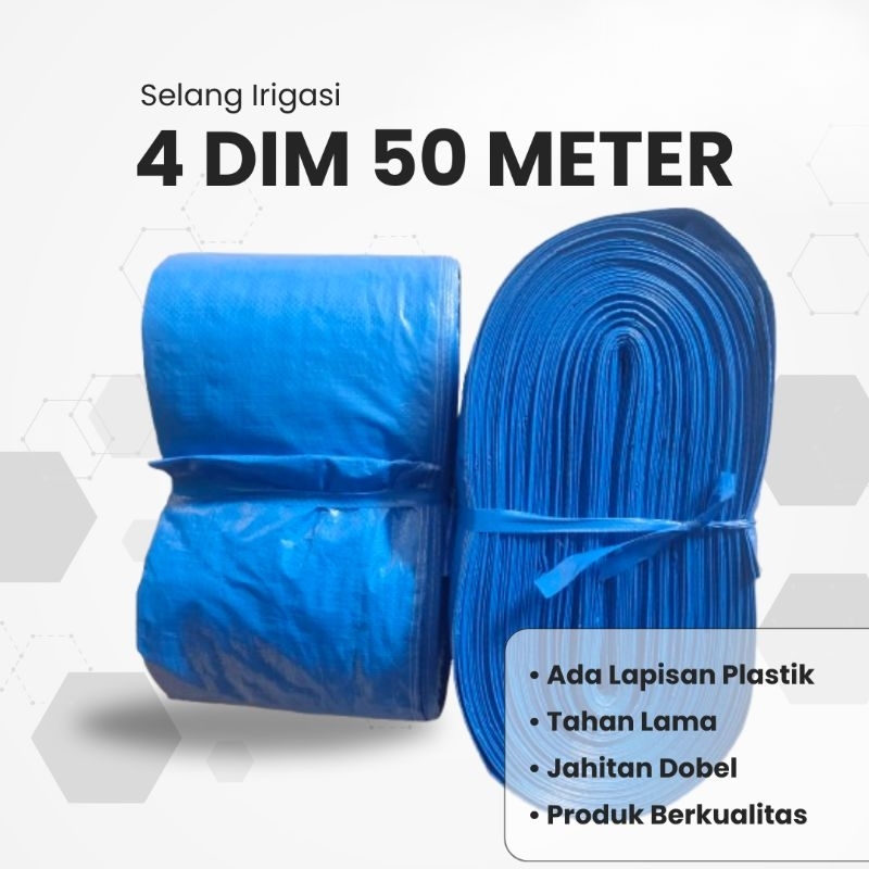 Jual SELANG TERPAL DIESEL 4 DIM 50 METER | Shopee Indonesia