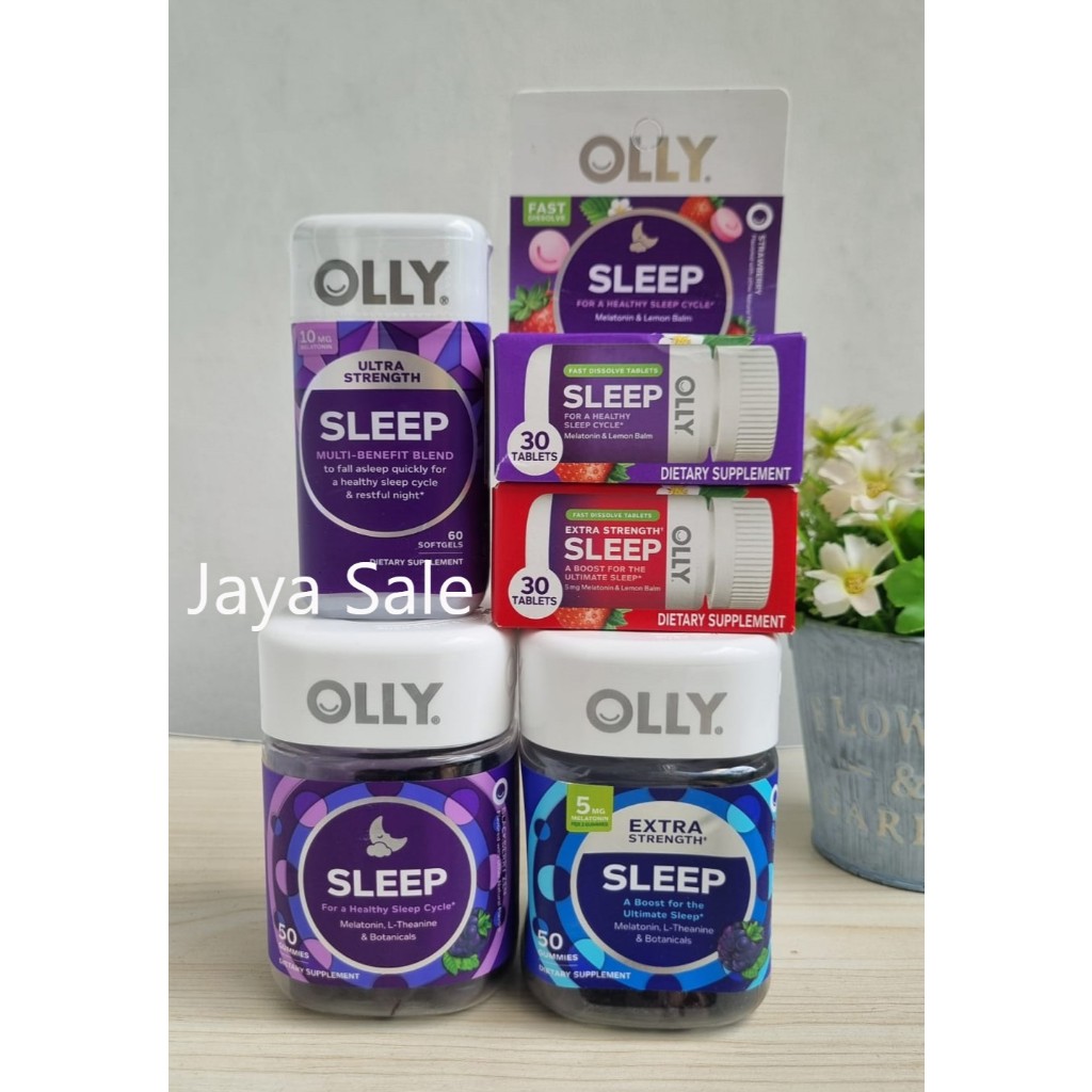 Jual OLLY Sleep Melatonin Gummies 3mg Extra Strength 5mg & Ultra ...