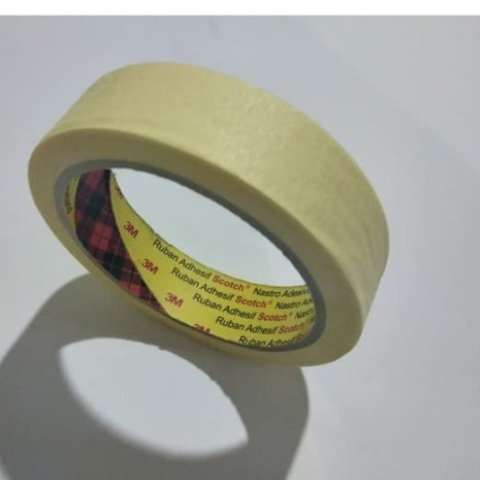 Jual Lakban Kertas 3 M - Masking Tape 3 M - Lakban Kertas 48mmx18mtr ...