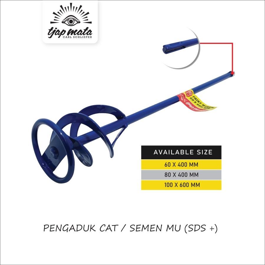 Jual Tjap Mata Alat Pengaduk Cat Semen MU Mata Bor Mixer SDS PLUS ...