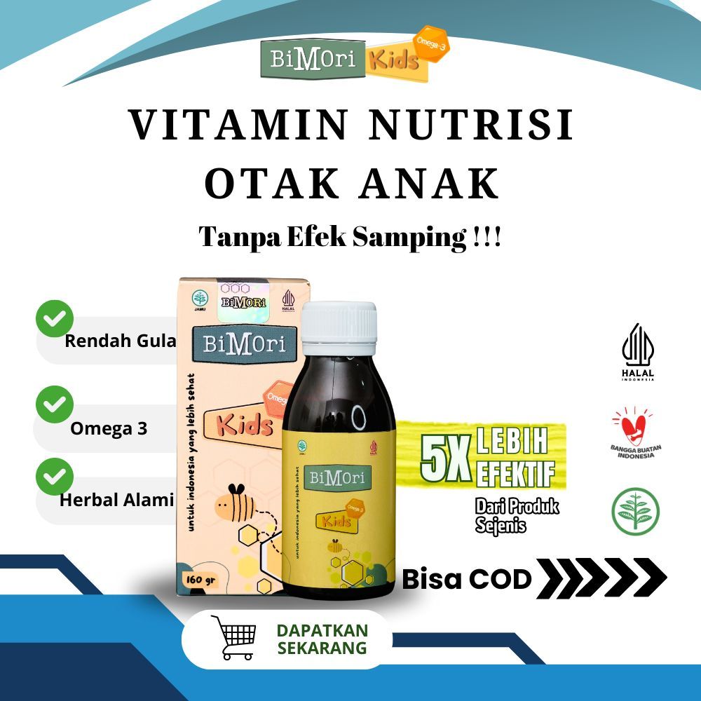 Jual Bimori Kids Vitamin Nutrisi Otak Anak Suplemen Otak Agar Anak ...