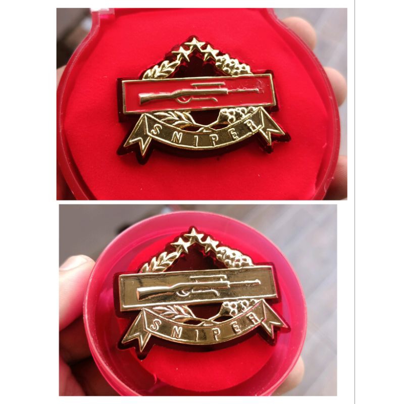 Jual Wing sniper polri laras panjang pdh polri | full gold atau warna ...