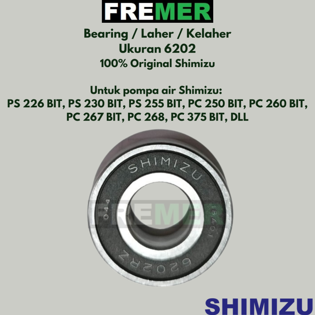 Jual SHIMIZU BEARING KELAHER 6202 POMPA AIR JET PUMP | Shopee Indonesia