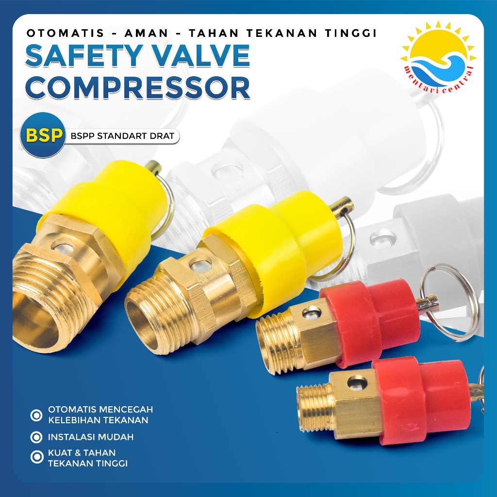 Jual Mini Safety Valve 1 4 Safety Valve Kompressor 1 4 1 2 3 8 1 8 Shopee Indonesia