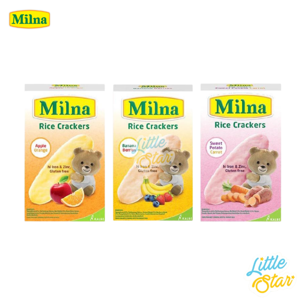 Jual Milna Rice Crackers 20 Gr 8+ Camilan Snack Anak Cemilan Makanan ...
