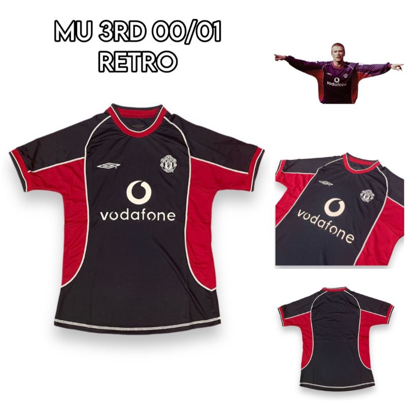 Jual Jersey Bola Grade Ori Retro Manchester United MU 3rd Vodafone 2000 ...