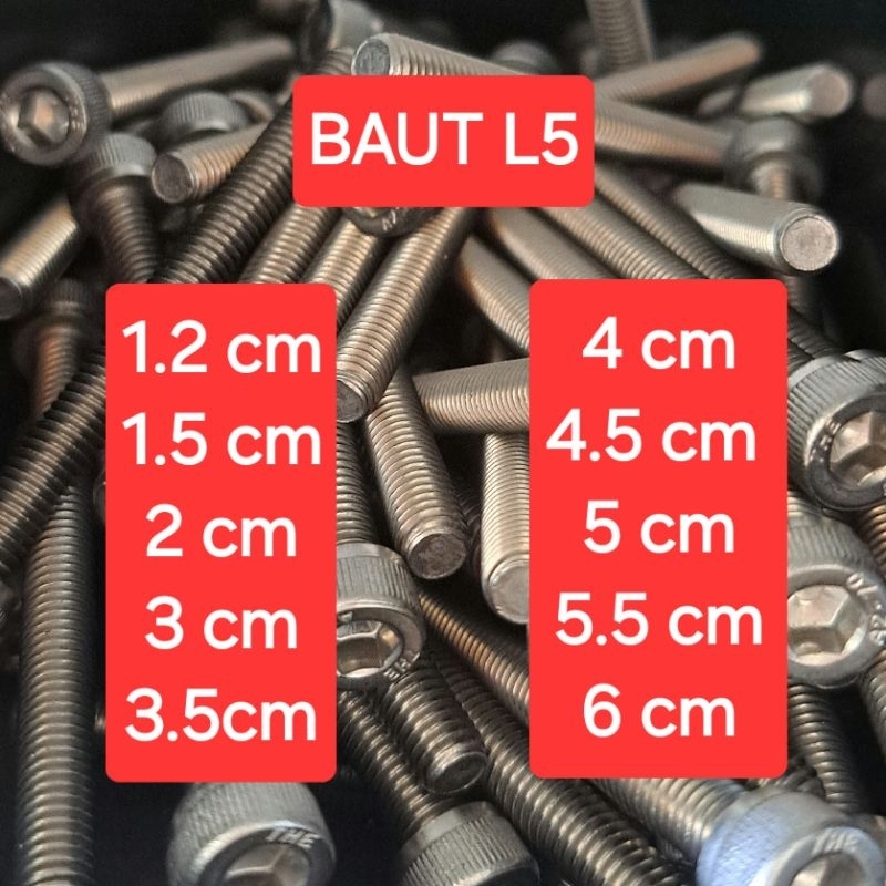 Jual BAUT L BAUT STAILESS BAUT L5 | Shopee Indonesia