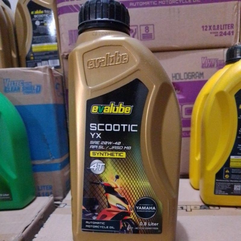 Jual OLI EVALUBE SCOOTIC YX SAE 20/40 HX 10/30 SYNTHETIC 800 ML ...