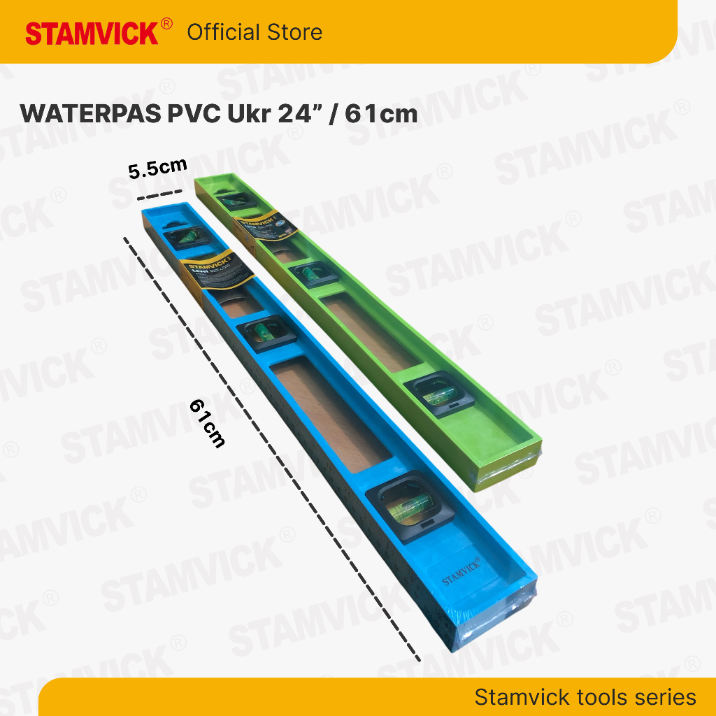 Jual Waterpas Pvc Stamvick 24inch - Penggaris Waterpass Meteran Panjang ...
