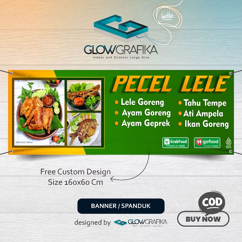 Jual Cetak Spanduk Banner Pecel Lele Model F | Shopee Indonesia