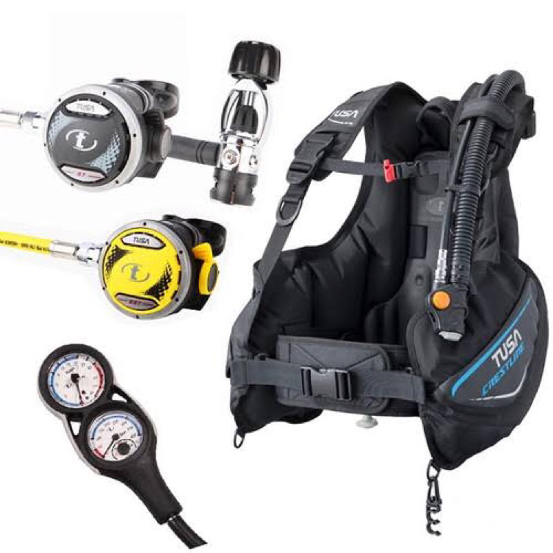 Jual Tusa BCD Crestline Package with Regulator + Octopus + Gauge | Shopee Indonesia