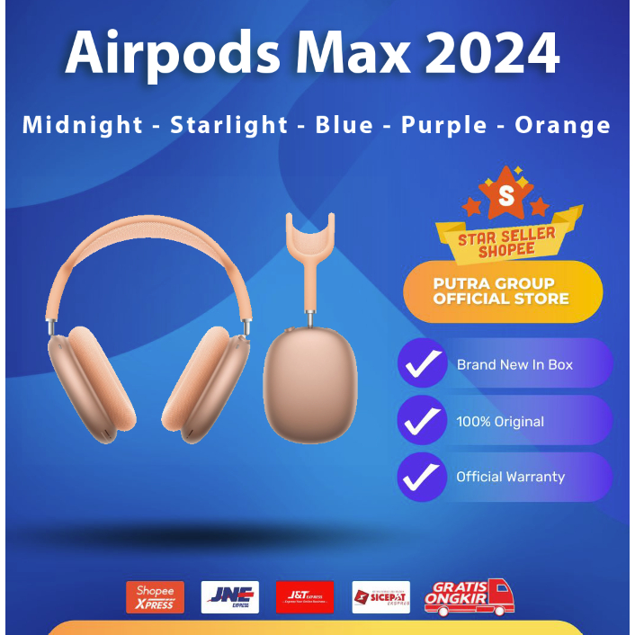 Jual Apple AirPods Max 2024 USB-C Charging Midnight Starlight Blue ...