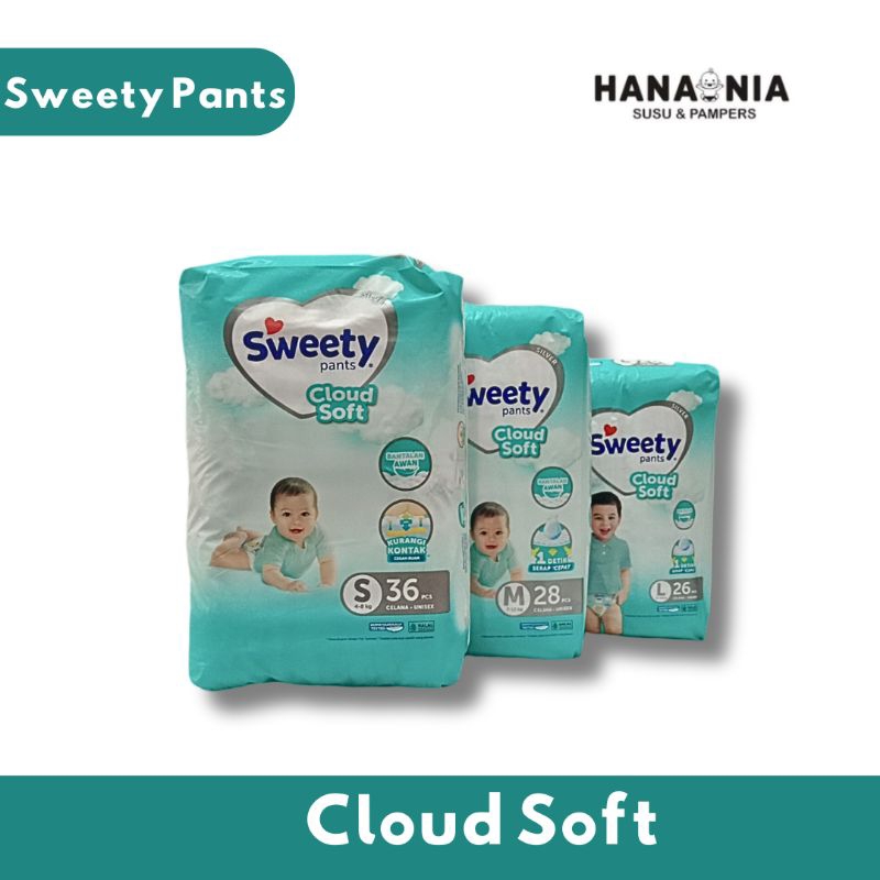 Jual Sweety Silver Pants Soft Cloud Cushion S32/M30/L28 | Shopee Indonesia
