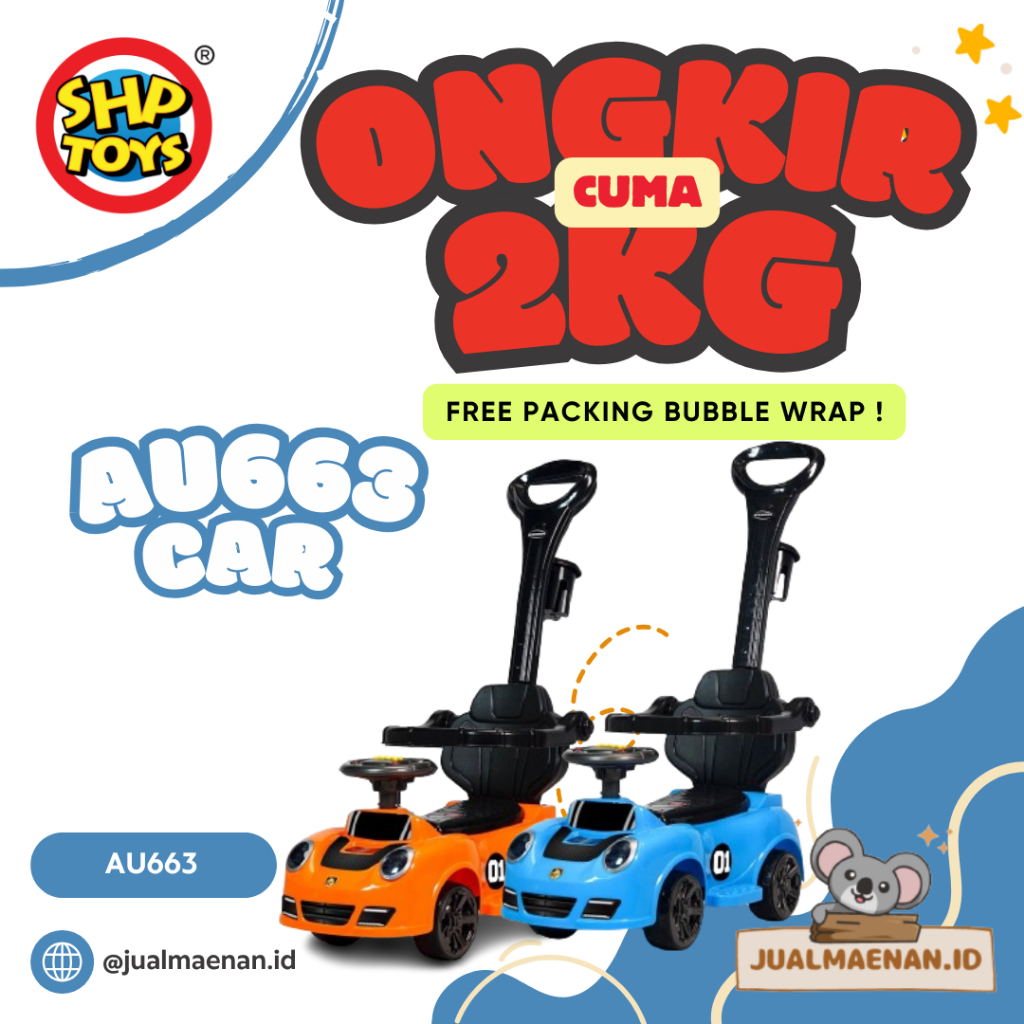 Jual Mainan Anak Mobil Dorong AU 663 SHP TOYS (GOSEND/GRAB READY ...
