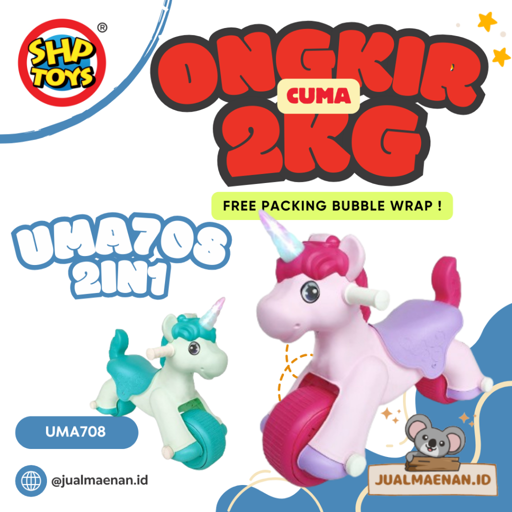 Jual MAINAN ANAK SHP TOYS RIDE ON CHARACTER UMA UNICON 708 | Shopee ...