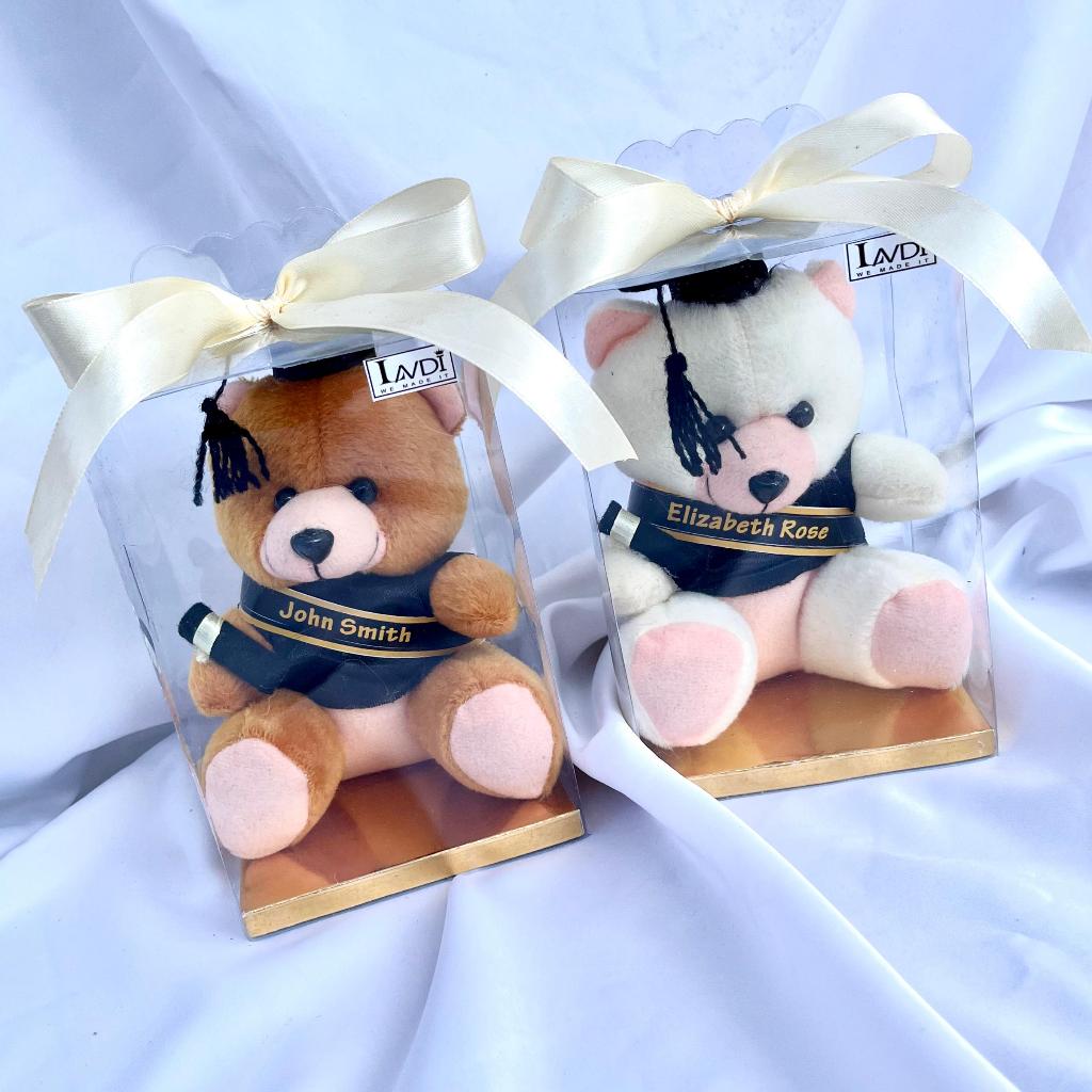 Jual Boneka Wisuda Mini Beruang Teddy Bear Box Mika Custom Nama ...
