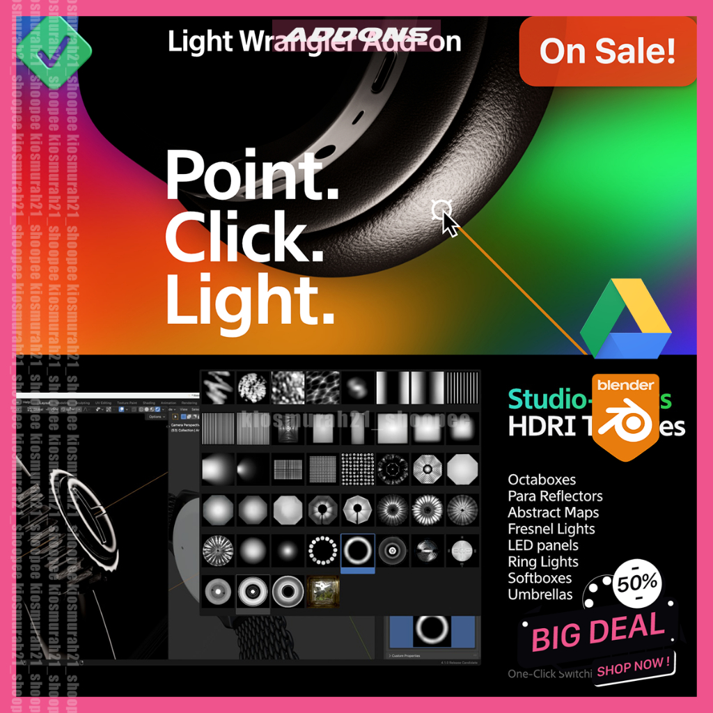 Jual Light Wrangler 2.1 - Cursor-Targeted Lighting Addon For Blender ...