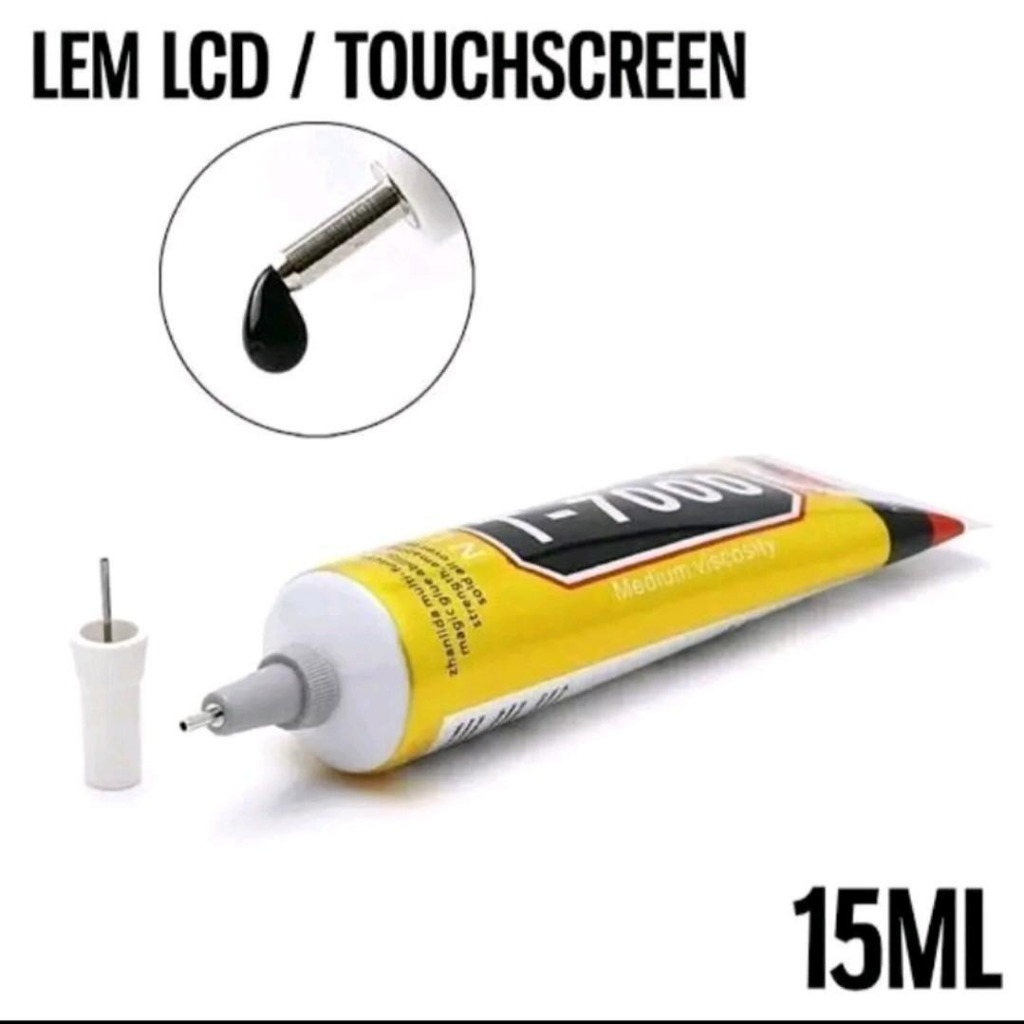 Jual Lem Lcd touchscreen 15ml / Lem T7000 hitam / Lem LCD hp / Lem pelekat lcd hp | Shopee Indonesia