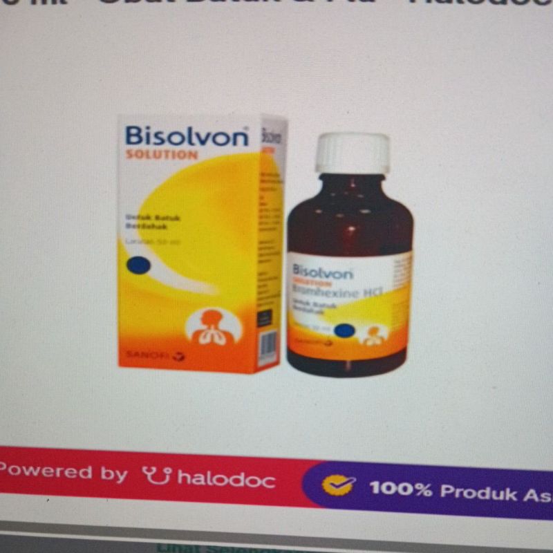 Jual BISOLVON SOLUTION 50 ML | Shopee Indonesia