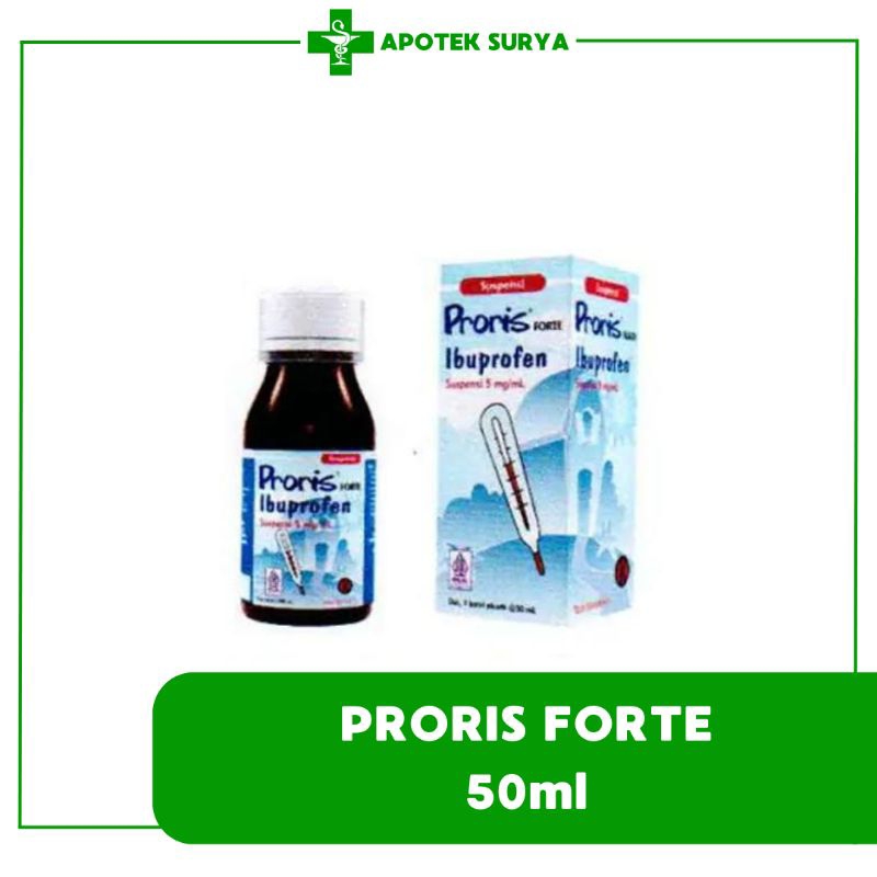 Jual Proris Suspensi 60 mL Ibuprofen Anak | Proris Forte 50 mL | Obat ...