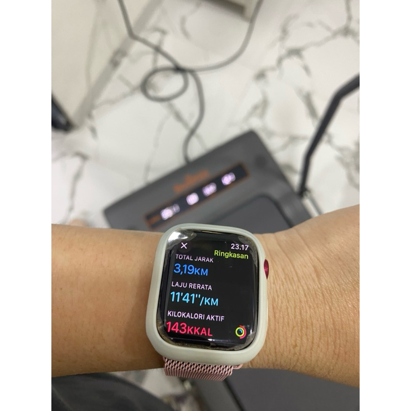 Jual Preloved Apple Watch Iwatch Series 7 IBOX 41 mm red merah second ...