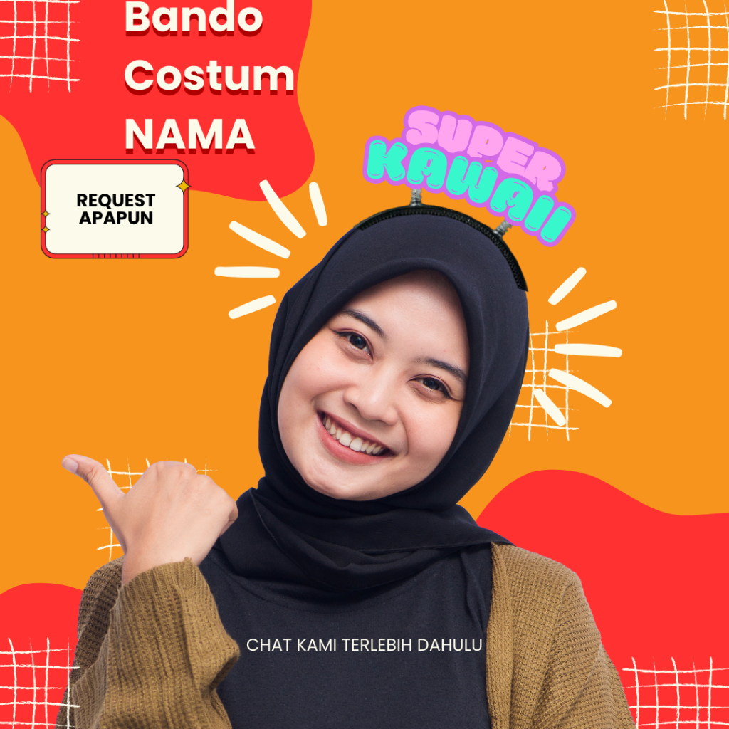 Jual Bando costom tulisan apapun bisa untuk 2 per jadi 1 tulisan ...