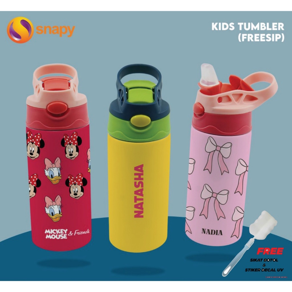 Jual Custom Print Botol Minum Anak Freesip Tumbler Smigel Kids Tumblr ...