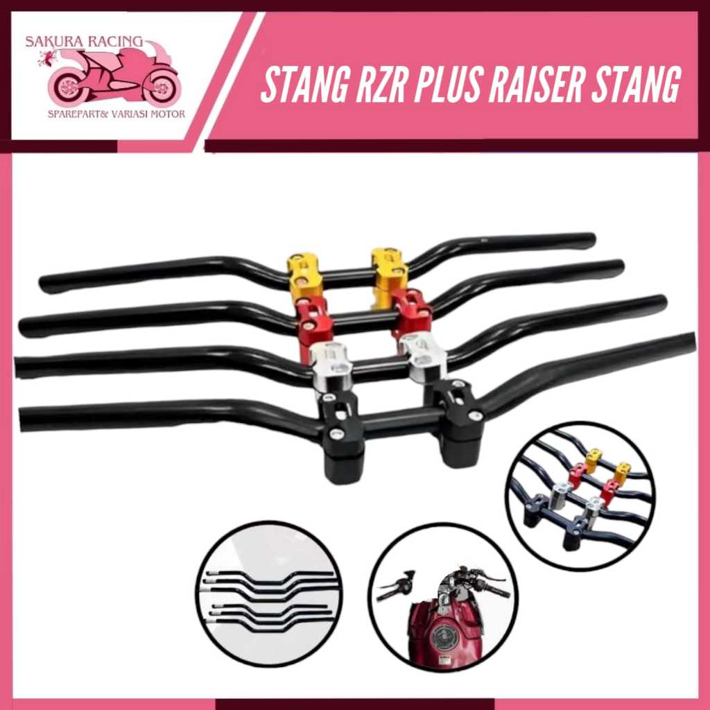 Jual Stang RZR Roadrace plus Raiser CNC Universal Vixion CB150R Verza ...