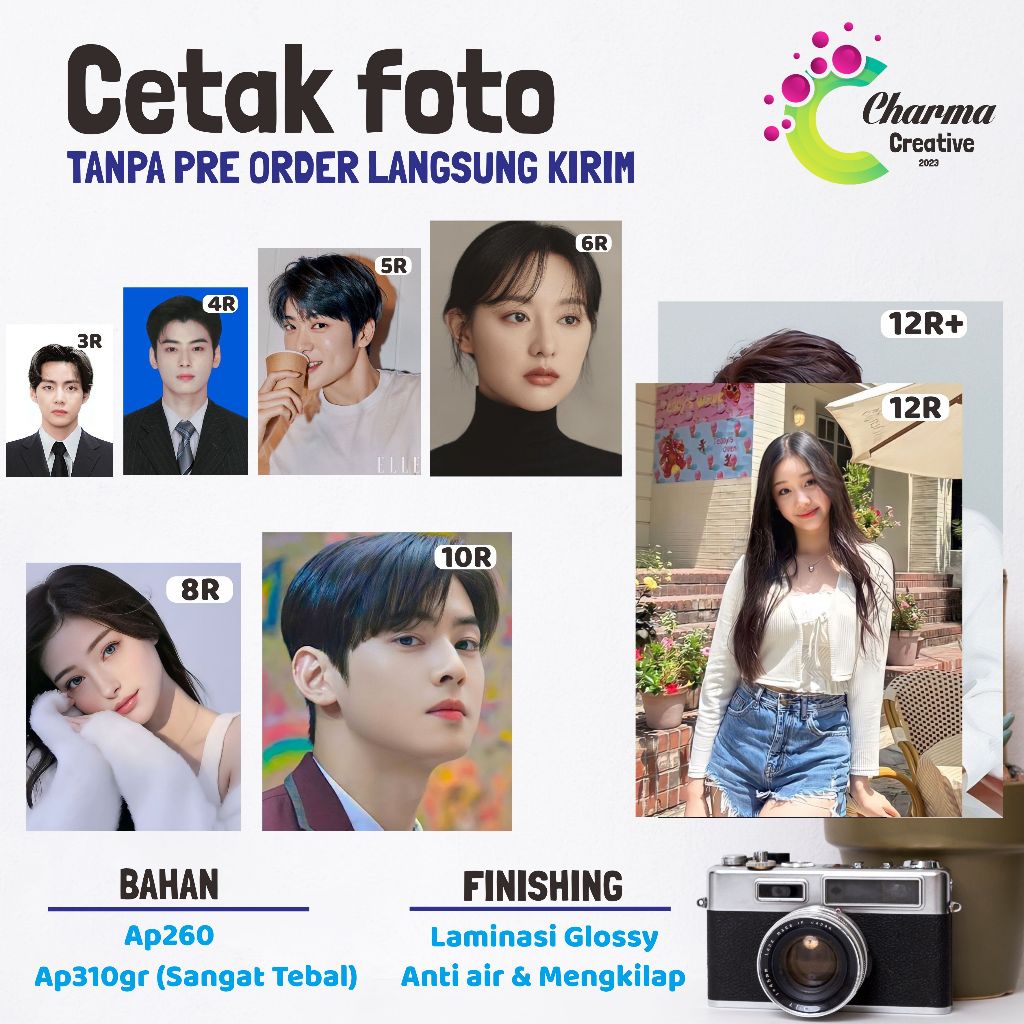 Jual CETAK FOTO KERTAS TEBAL 3R,4R,5R,6R,8R,10R,12R,12R+ ANTI AIR HASIL CERAH DAN JERNIH ...