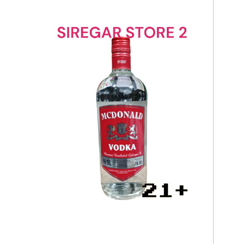 Jual (21+) mcdonald vodka 1 liter | Shopee Indonesia