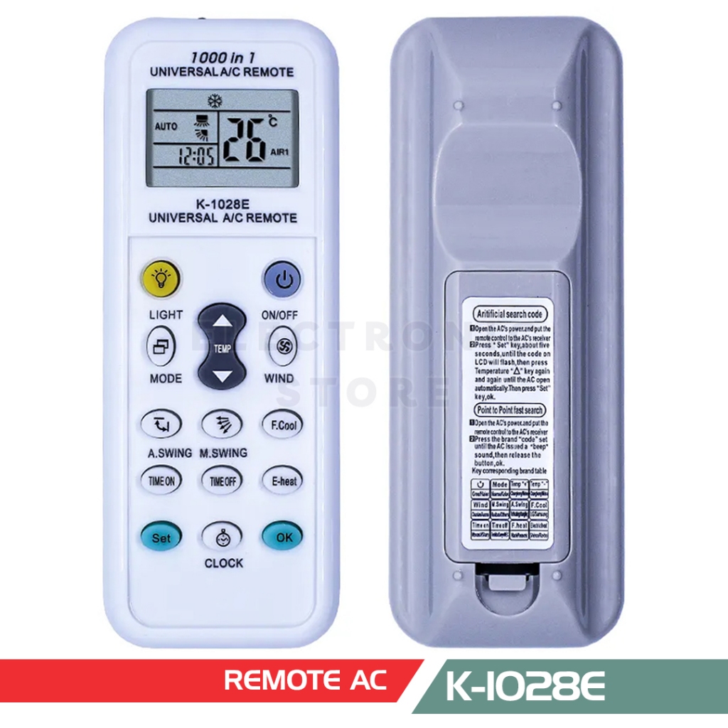 Jual Remote AC Universal semua merek AC / multi remote ac, AC remote ...