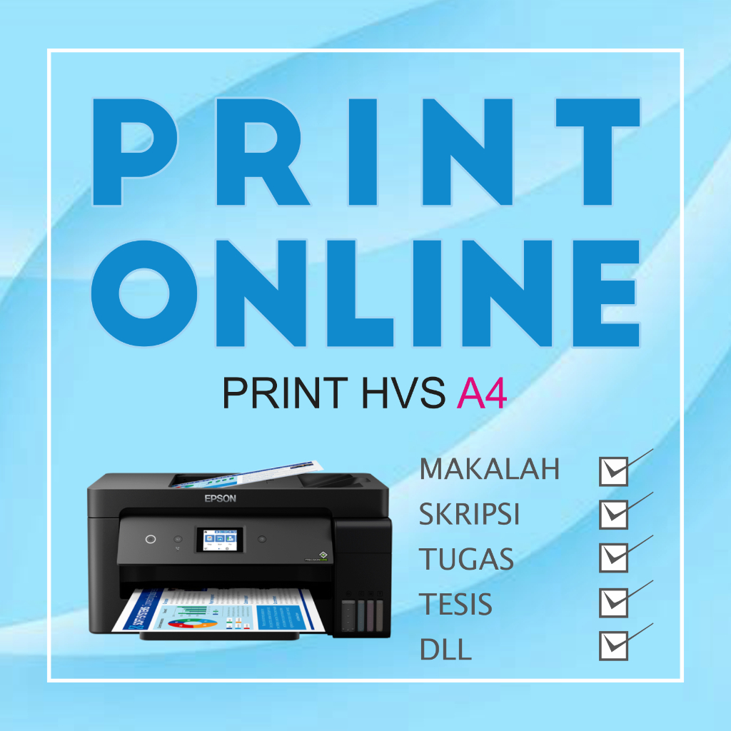 Jual jasa print warna/hitam putih ukuran A4 80gsm | Shopee Indonesia