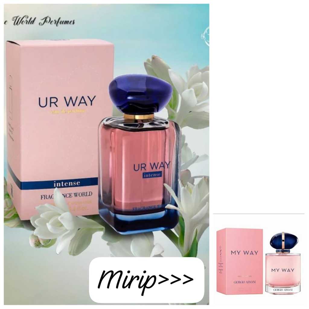 Jual ORIGINAL PARFUM FRAGRANCE WORLD UR WAY INTENSE Eau De Parfum 100ml ...