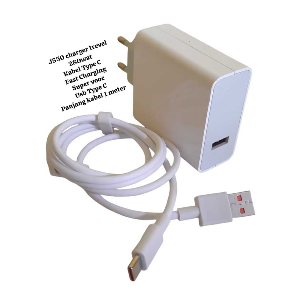 Jual J550 ORIINAL CHARGER TREVEL POCO F3 280WAT KABEL TYPE C SUPER FAST ...