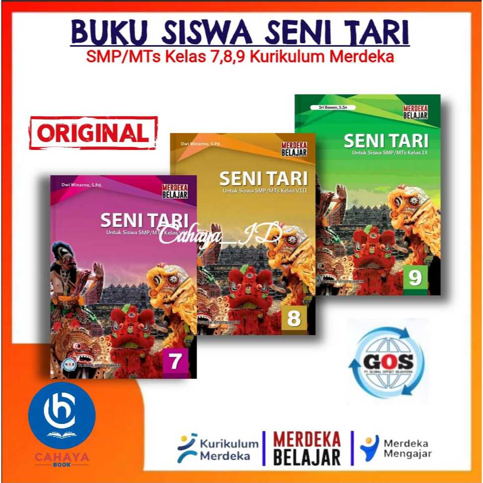 Jual Buku Siswa Seni Tari SMP/MTs Kelas 7,8,9 Kurikulum Merdeka Penerbit GOS | Shopee Indonesia